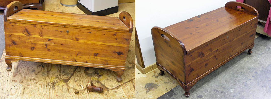 Cedar Chest Restoration – SCOTT DOYLE INC